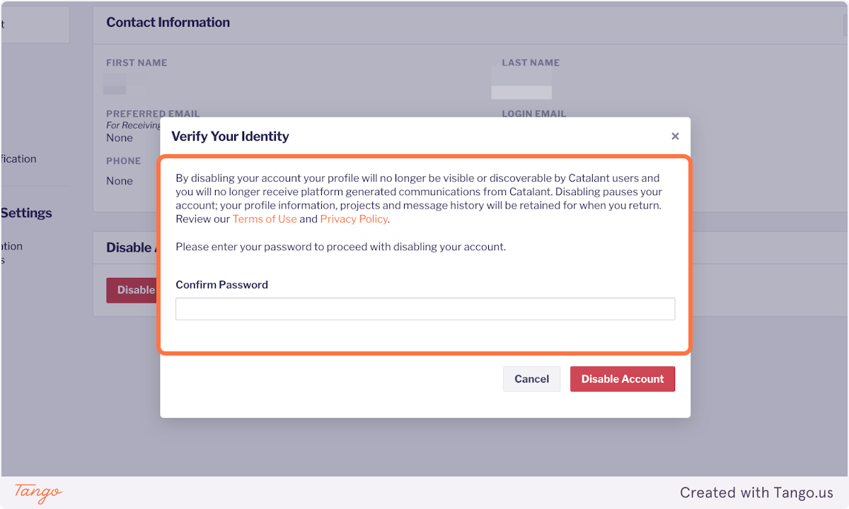 Activating or Deactivating Your Profile – Catalant Experts